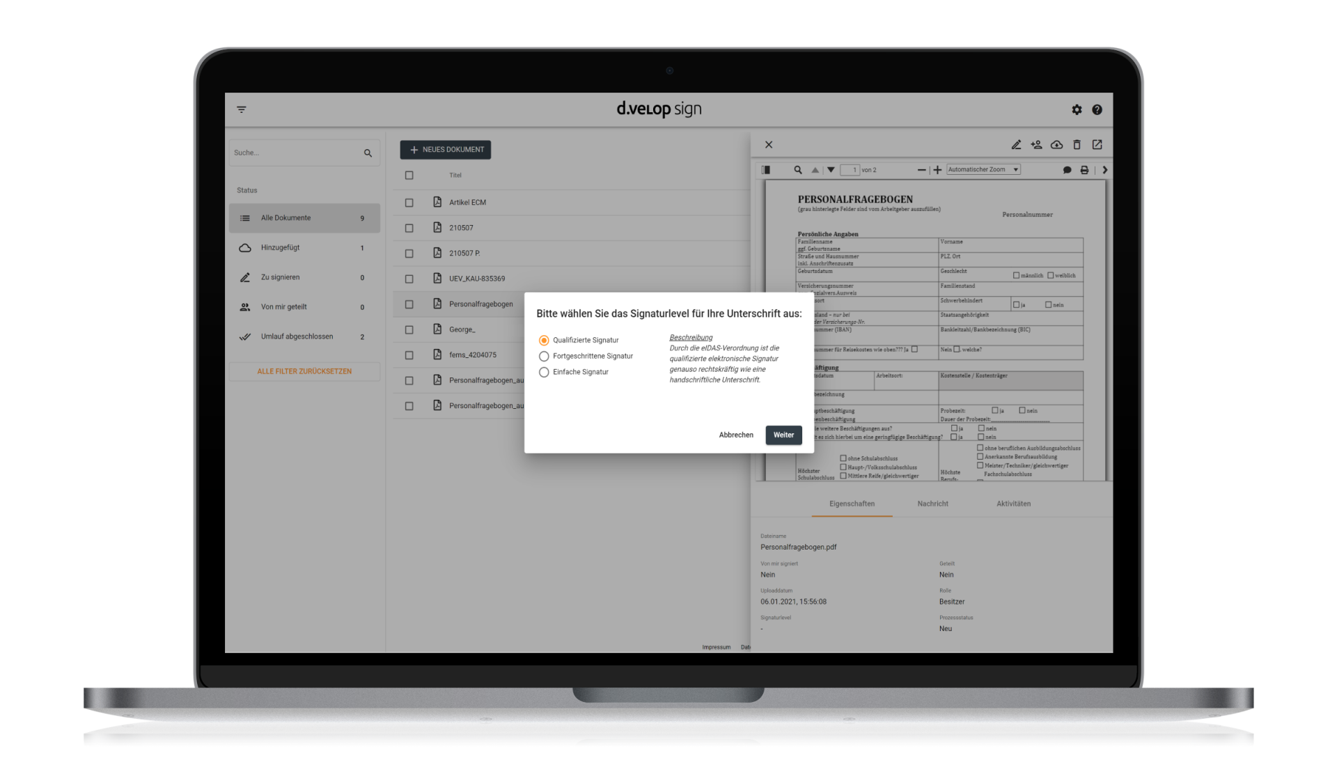d.velop sign | d.velop store